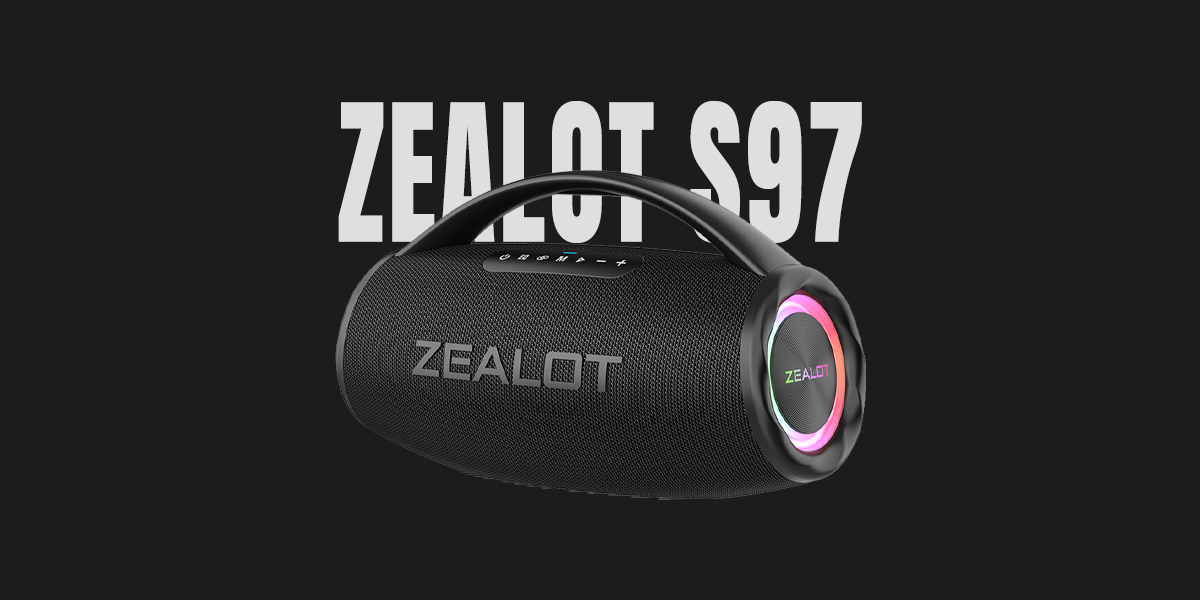 ZEALOT Portable Bluetooth Speaker Waterproof Hi-Fi Sound 60H Playtime