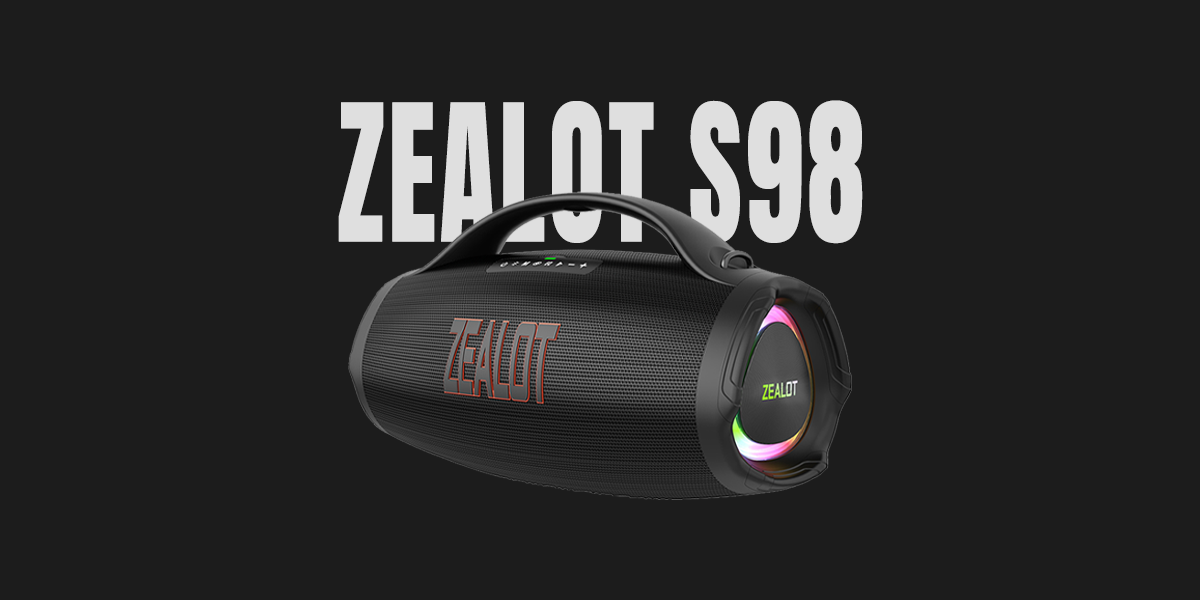 ZEALOT Portable Bluetooth Speaker Waterproof Hi-Fi Sound 60H Playtime